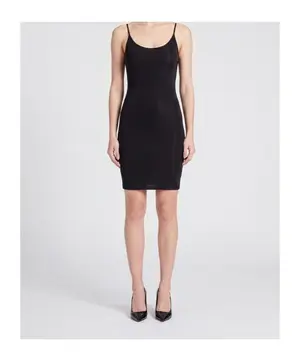 Saint Laurent Cassandre Knit Dress - Black