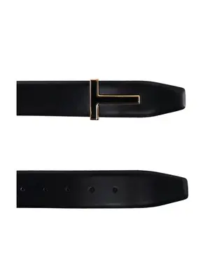 TOM FORD T Logo Buckle Belt