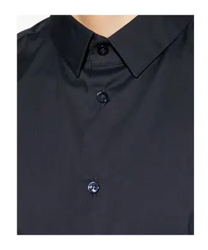 Giorgio Armani Curved Hem Buttoned Shirt
