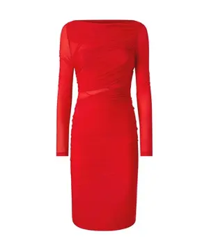 Pinko Long-sleeve Wrap Detailed Dress