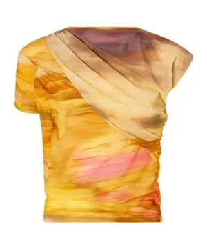 Pinko Asymmetrical Tie-dye T-shirt