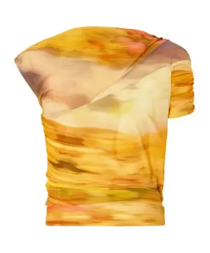 Pinko Asymmetrical Tie-dye T-shirt