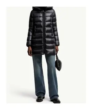 Moncler Suyenne Hooded Mid-length Down Jacket