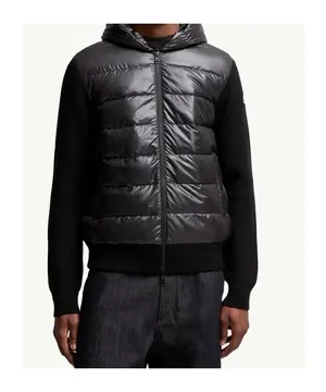 Moncler Padded Wool Zip-up Hoodie