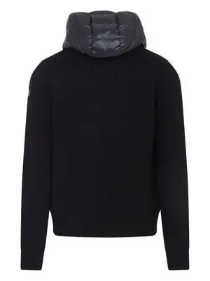 Moncler Padded Zip-up Hoodie With Down-filled Front