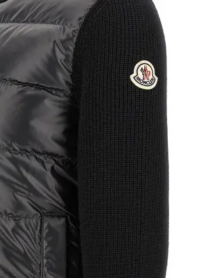 Moncler Padded Zip-up Hoodie With Down-filled Front