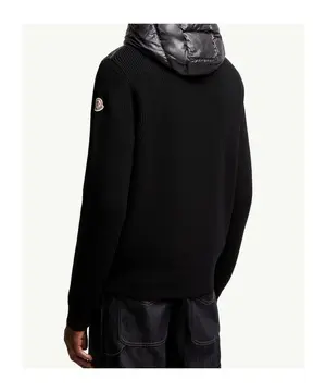 Moncler Padded Zip-up Hoodie With Down-filled Front