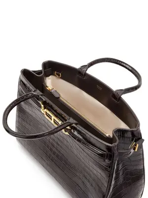TOM FORD Crocodile-embossed Leather Tote Bag