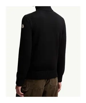Moncler Padded Panel-knit Jacket - Black