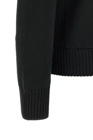 Moncler Padded Panel-knit Jacket - Black