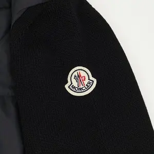 Moncler Padded Panel-knit Jacket - Black