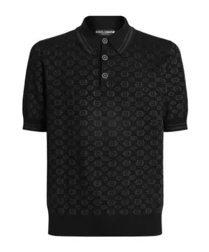 Dolce & Gabbana Geometric-pattern Polo Shirt