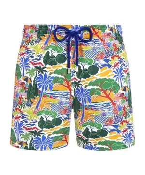 Vilebrequin Elastic-waistband Swim Shorts - Multicolour