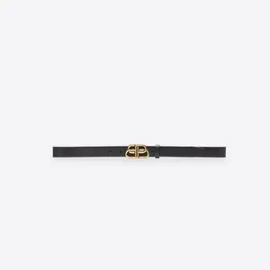 Balenciaga Bb Embossed Thin Belt