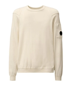 C.P. COMPANY Crewneck Jumper With Lens Detail - Off-white