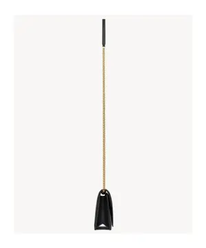 Saint Laurent Paris Chain Wallet In Grain De Poudre Leather