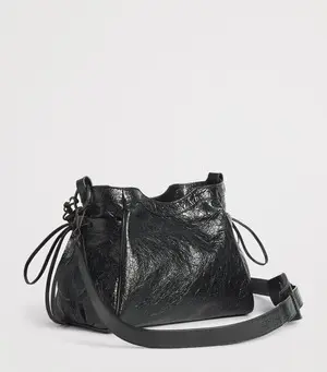 Balenciaga Lambskin Le City Shoulder Bag - Black