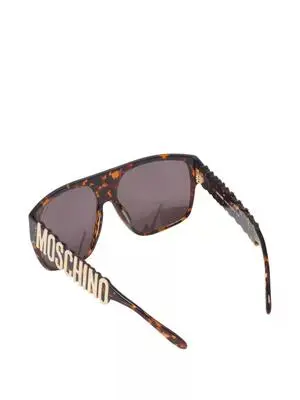 Moschino Oversized Geometric Sunglasses - Brown
