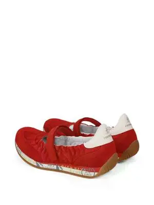 Premiata Rina 8291 Technical Fabric And Suede Ballet Flats