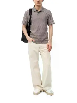 Hugo Dunik Textured-knit Polo Shirt