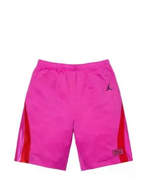 Supreme X Jordan Logo-patch Shorts - Pink