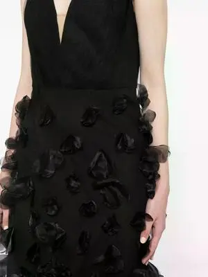 Marchesa Floral Appliqué Gown