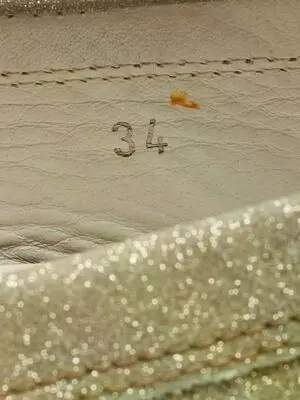 TOD'S Gommino Glitter Embellished Loafers - Gold