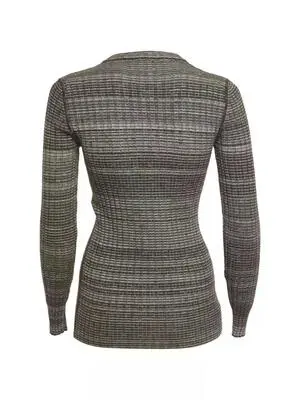 Dolce & Gabbana Rib Knit Henley Neck Sweater
