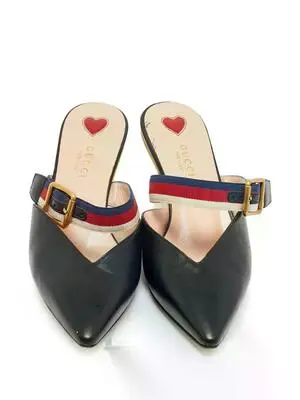 Gucci Leather Pointed-toe Mules