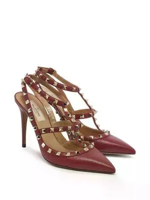 Valentino Garavani Rockstud Leather Heeled Pumps
