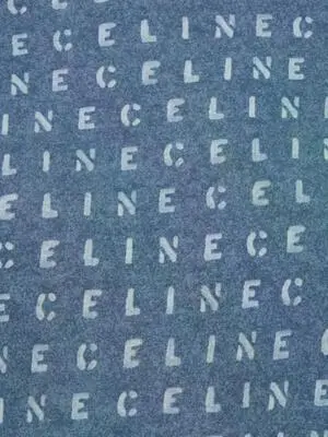 Celine Logo Print Long Sleeve Top