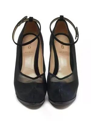 Fendi Platform Ankle-strap Pumps
