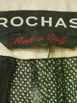 Rochas Textured Wool Blend Trousers