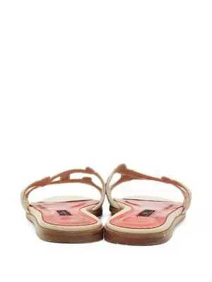 Carolina Herrera Crystal Embellished Ch Logo Slides