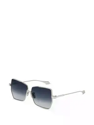 Dita Metamorphis Geometric-frame Sunglasses - Silver