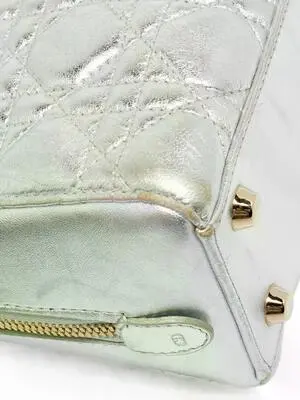 Dior Lily Cannage Tote Bag - Silver