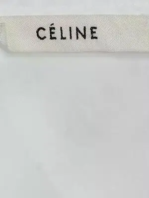 Celine Mandarin Collar Long Sleeve Shirt