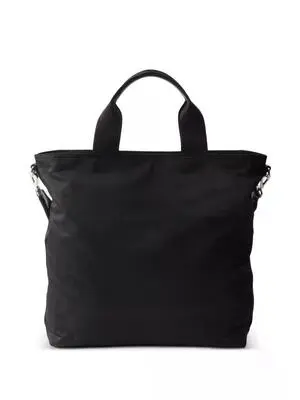 Prada Re-nylon And Leather Tote Bag - Black