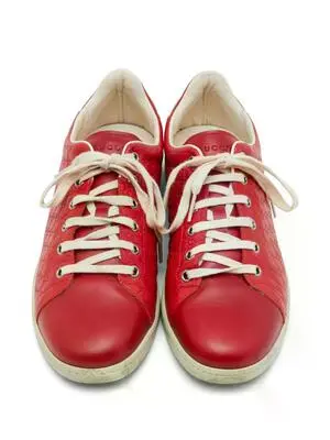Gucci Ace Microguccissima Pattern Leather Sneakers