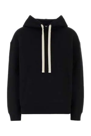 JIL SANDER Cotton Hoodie - Black