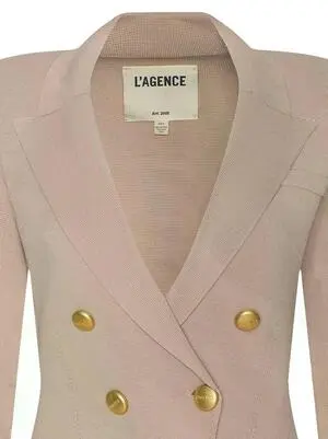 L'Agence Amelia Double-breasted Blazer - Neutrals