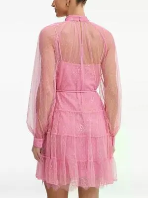TWINSET Tiered Point D'esprit Mini Dress
