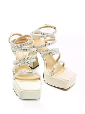Mach & Mach Sydney Crystal-studded Sandals
