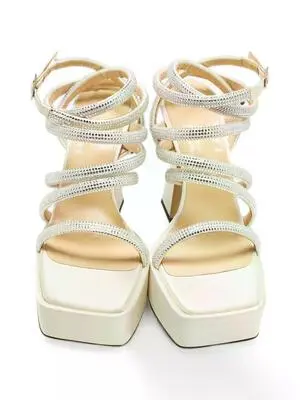 Mach & Mach Sydney Crystal-studded Sandals