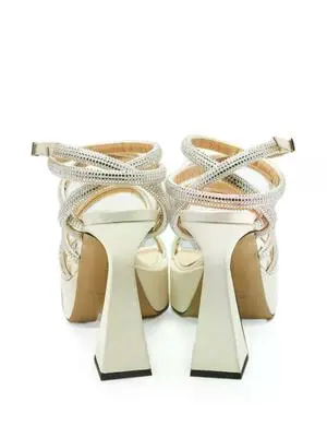 Mach & Mach Sydney Crystal-studded Sandals