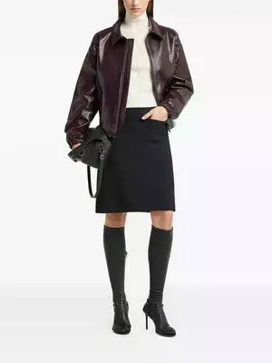 COURREGES Vinyl-effect Zip-up Jacket