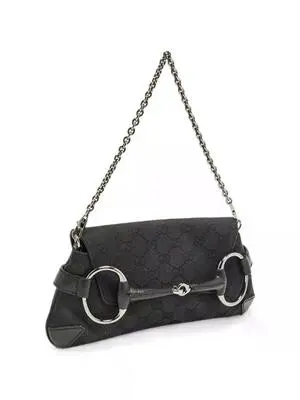 Gucci Horsebit Clutch Bag - Black