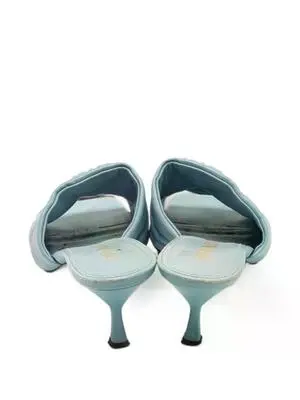 Prada Logo-appliqué Quilted Leather Sandals