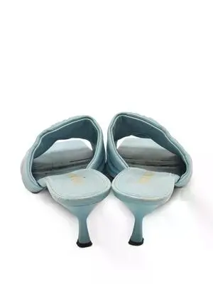 Prada Logo-appliqué Quilted Leather Sandals