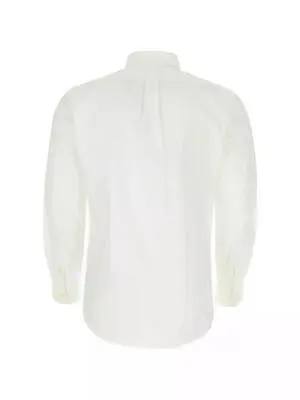 Polo Ralph Lauren Embroidered-logo Oxford Shirt - Neutrals